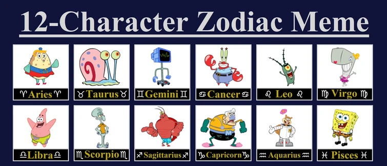 Your zodiac sign, your Spongebob character | Fandom