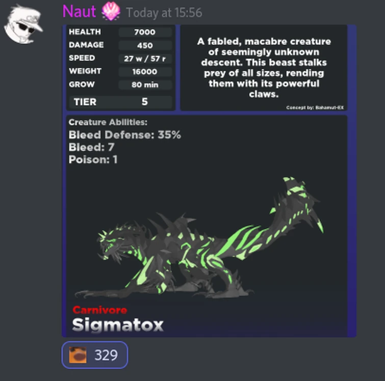 sigmatox in menu | Fandom