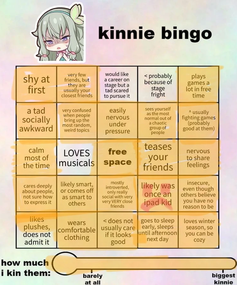 Kinnie bingos w my kins 😻🫶 | Fandom