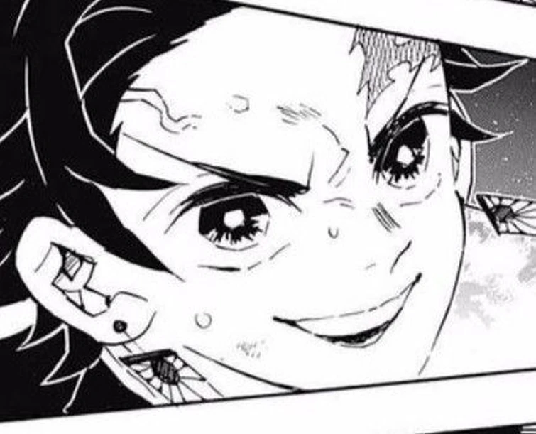 Tanjiro smile in manga to anime | Fandom