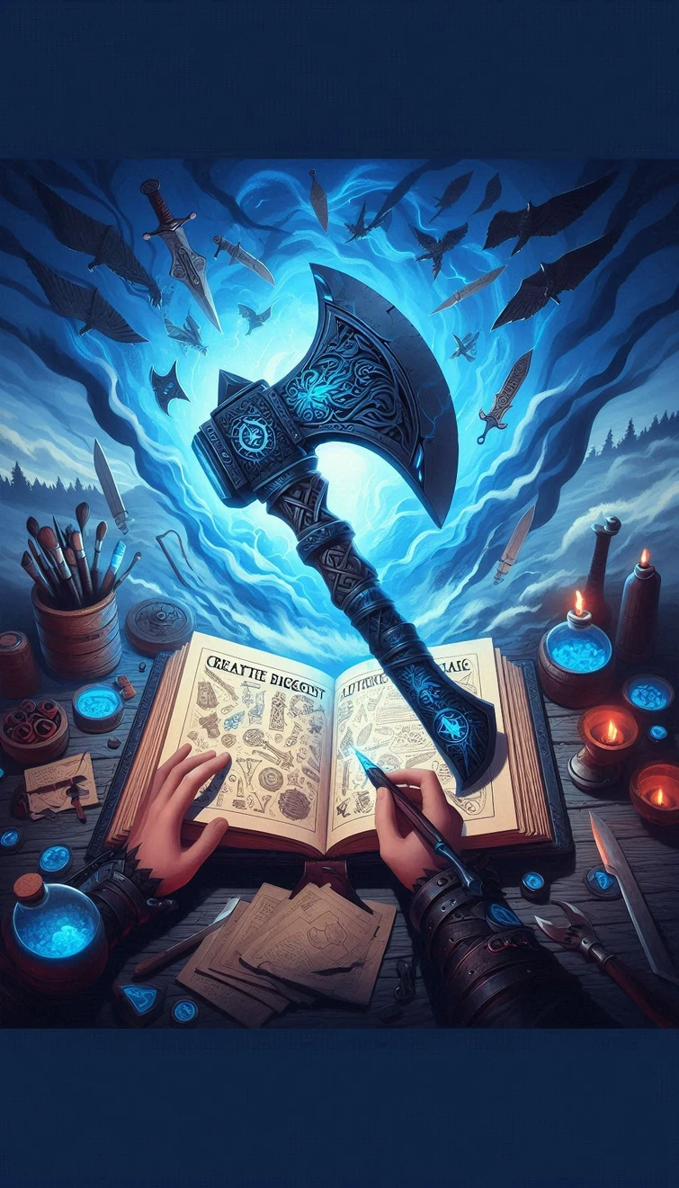 AI makes an axe for Jevin | Fandom