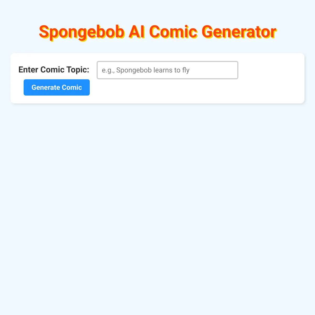 My Spongebob Comic Maker AI! | Fandom