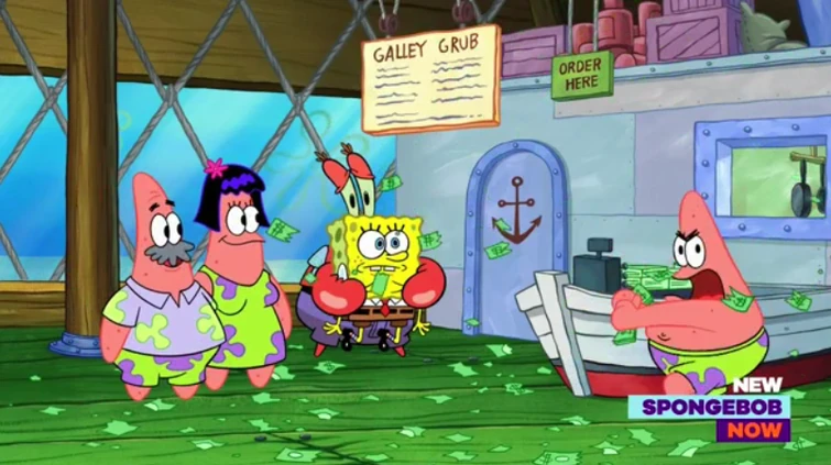 Screenshots of the premiere of Goofy Scoopers/Patrick's Tantrum | Fandom