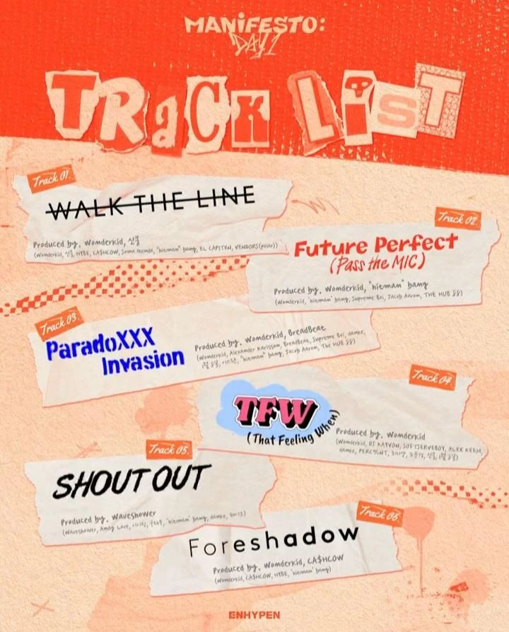 Enhypen tracklist!!! | Fandom