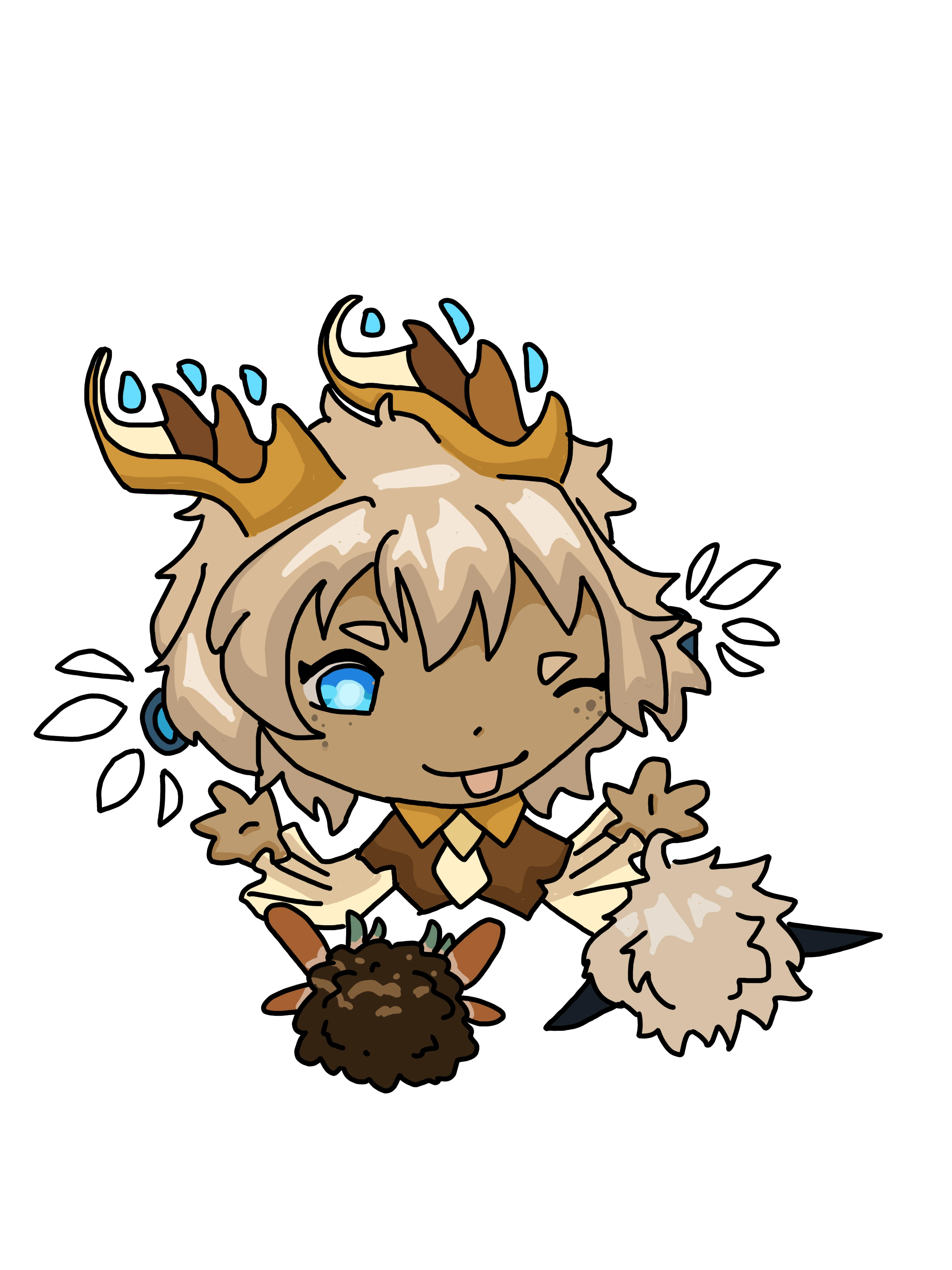 Day 7 of drawing my humanized creatures as chibis! | Fandom