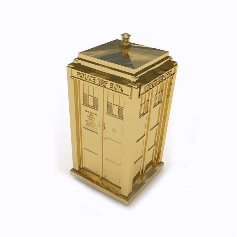 gold tardis | Fandom
