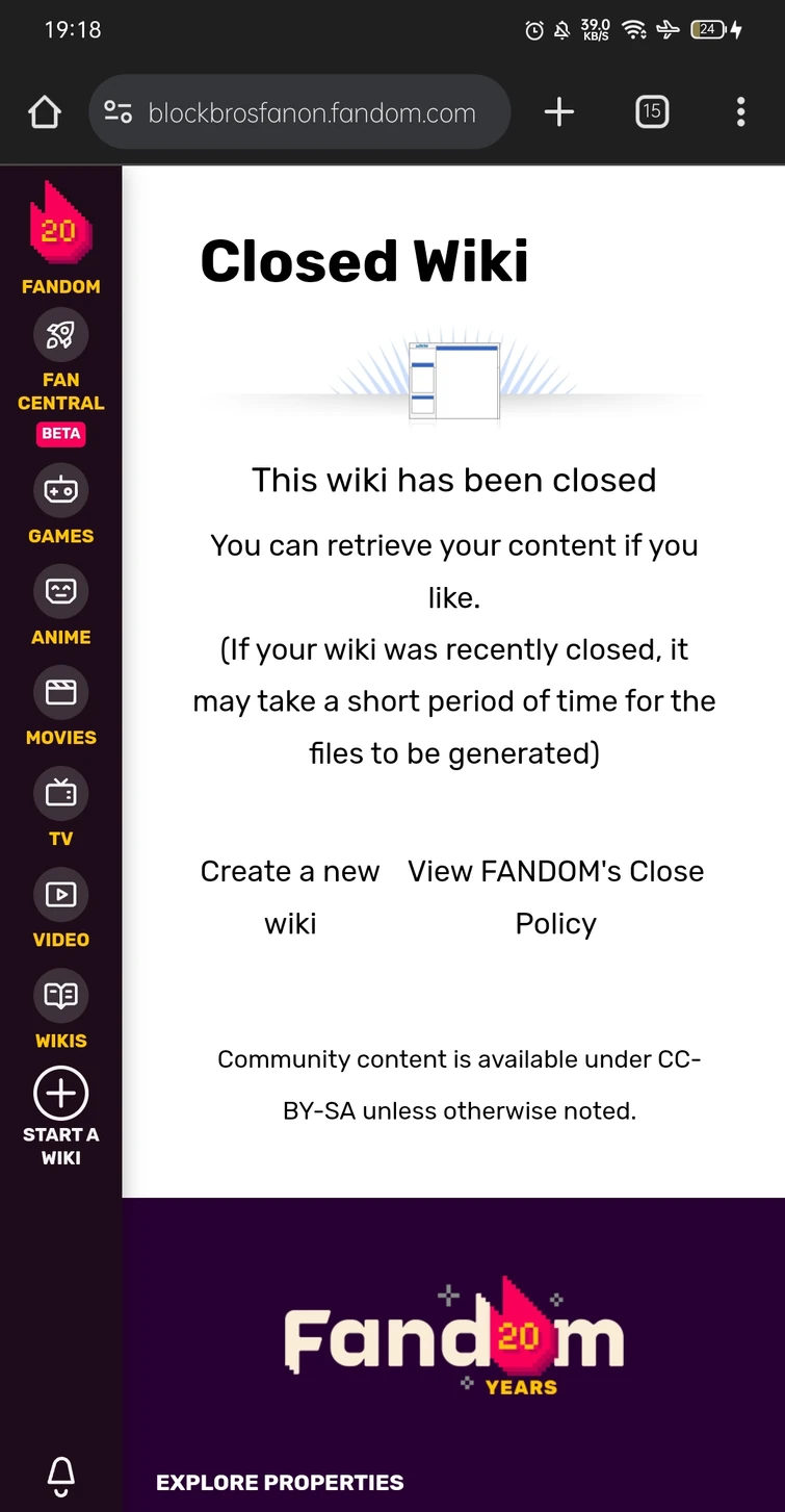 a closed wiki is the bb fanon wiki. bb fanon wiki, is dead. therefore, the closed is dead. | Fandom