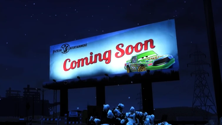 The Pizzaplex Construction Billboard with Chick Hicks | Fandom