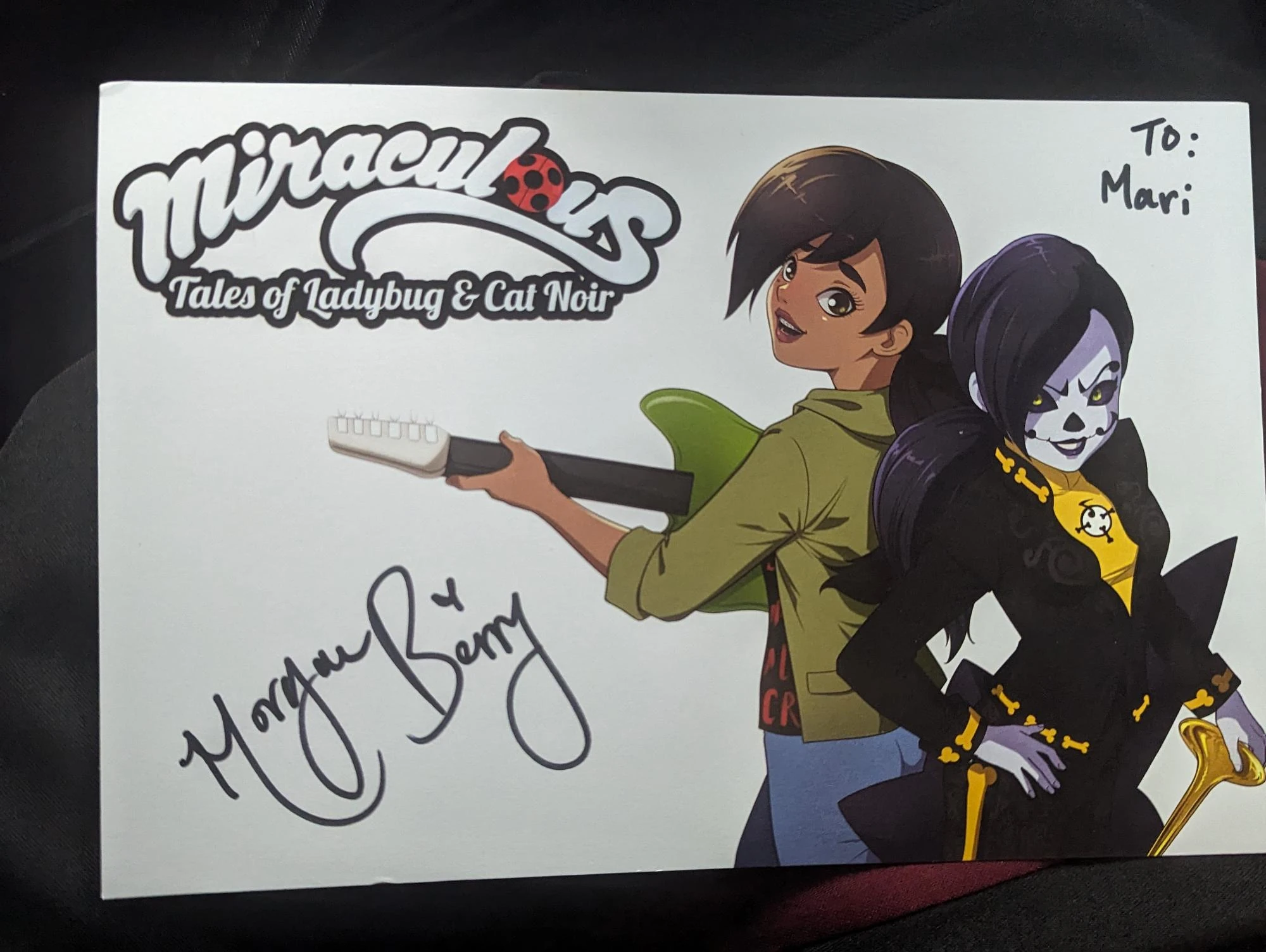 at Comic-Con miraculous ladybug autograph from morgan berry | Fandom