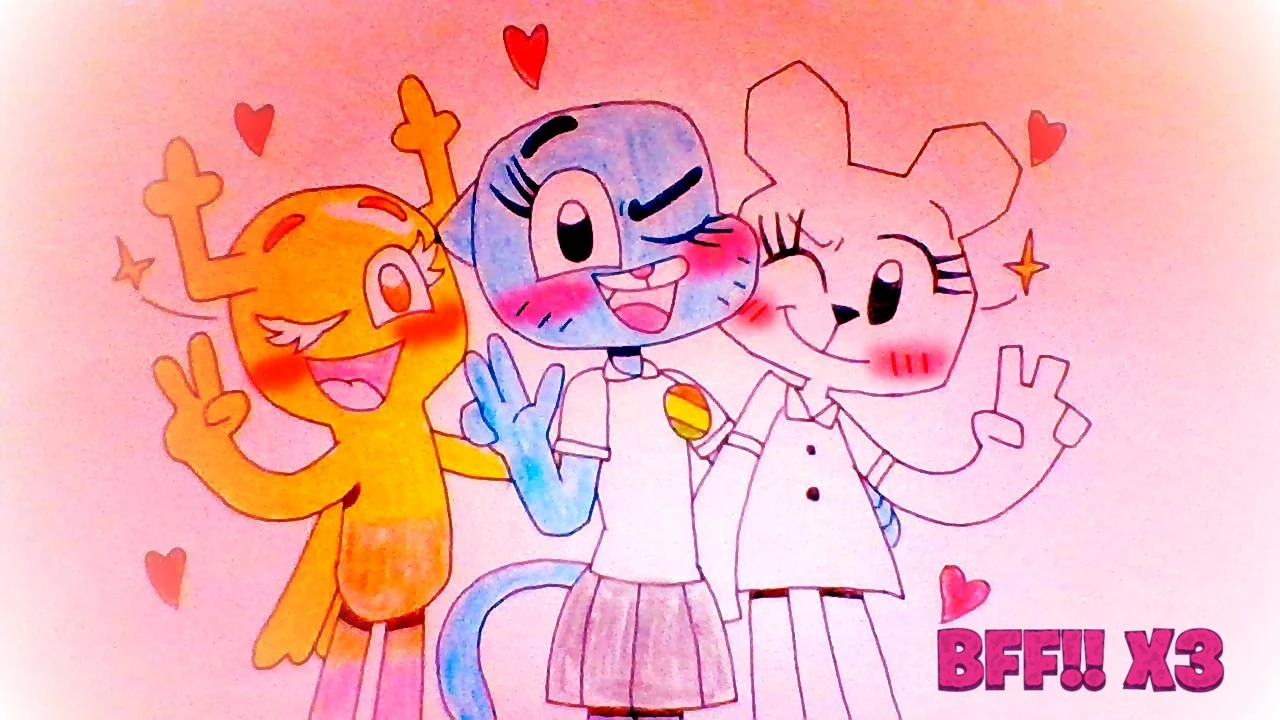 Gumball Ladies Winking! 😉💖 | Fandom