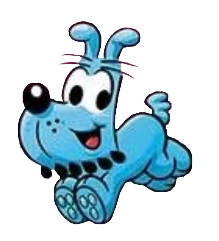 Personagens estampados no canto superior direito da revista da turma da ...