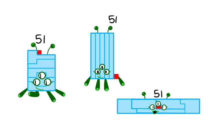 My Fanmade Numberblock Fifty-One | Fandom