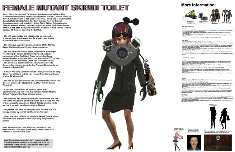 Female Mutant Skibidi Toilet Concept | Fandom