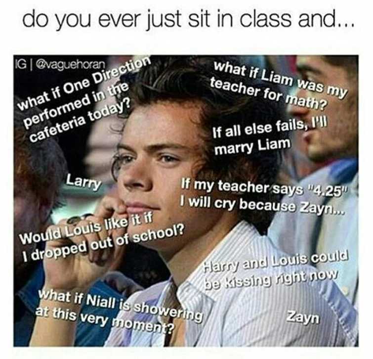 1d School Memes One Direction Family على X: "😕 And You Feel Your