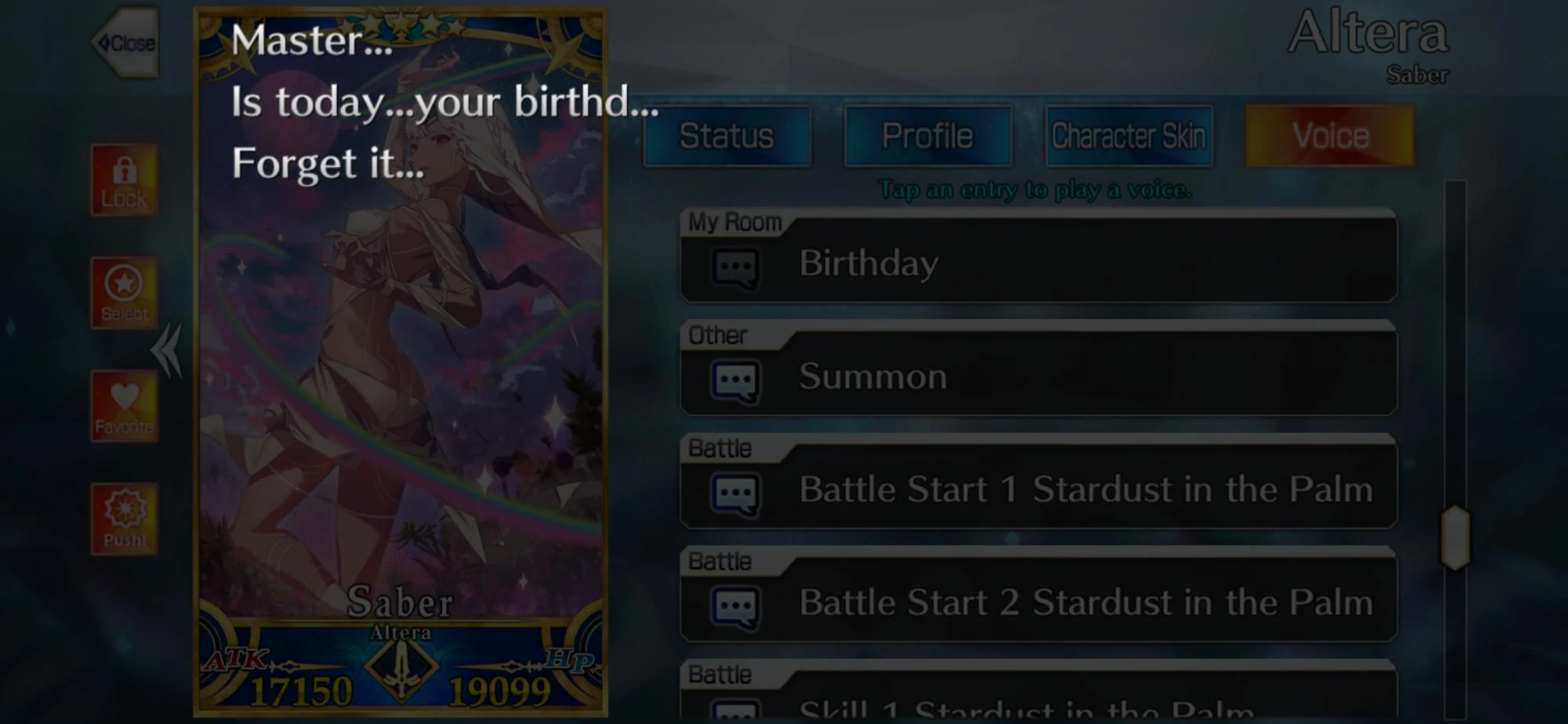 I accidentally clicked and cannot capture the moment of Altera congratulating | Fandom