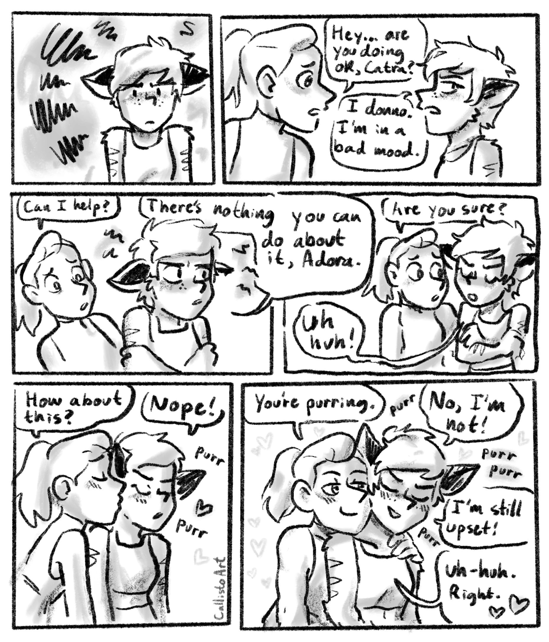 She-Ra-tober Day 4: Purring! (Catradora Comic) | Fandom