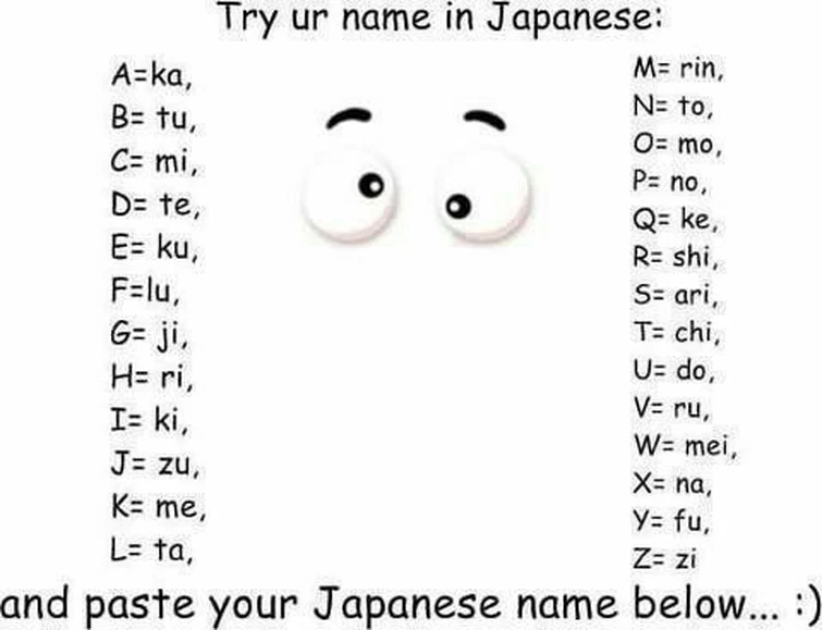 what is your Japanese name? | Fandom