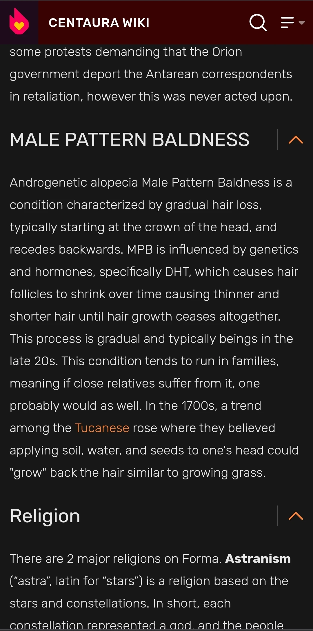We're going bald af in Tucana with genetical factors baby | Fandom