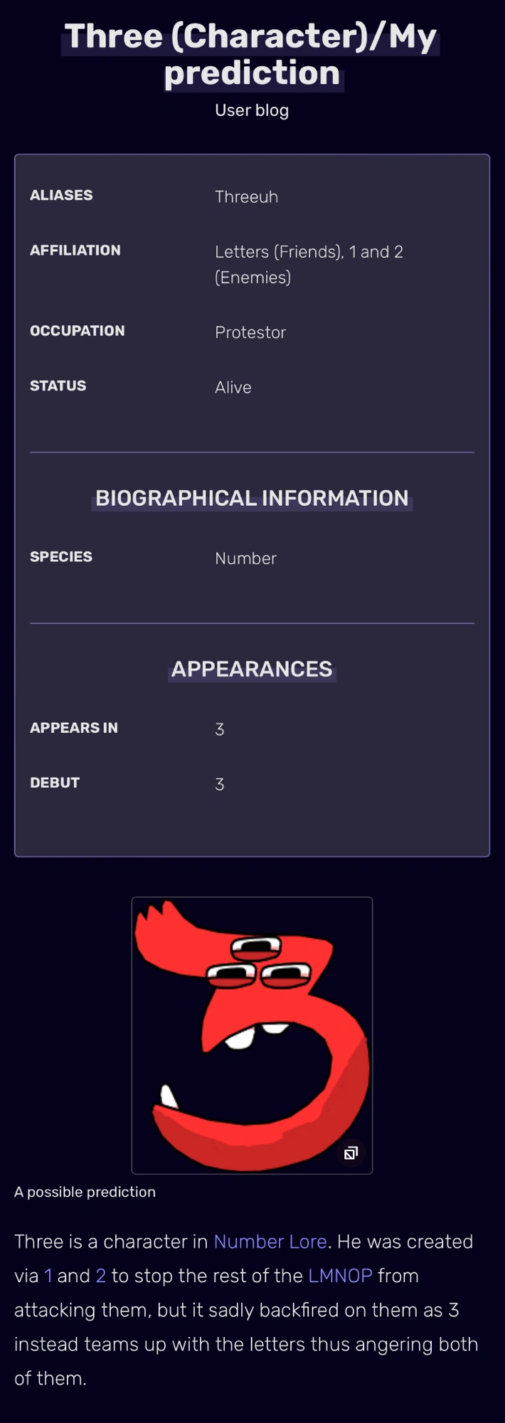 WTF Number Lore 3 Page is this!!! 💀💀💀 | Fandom