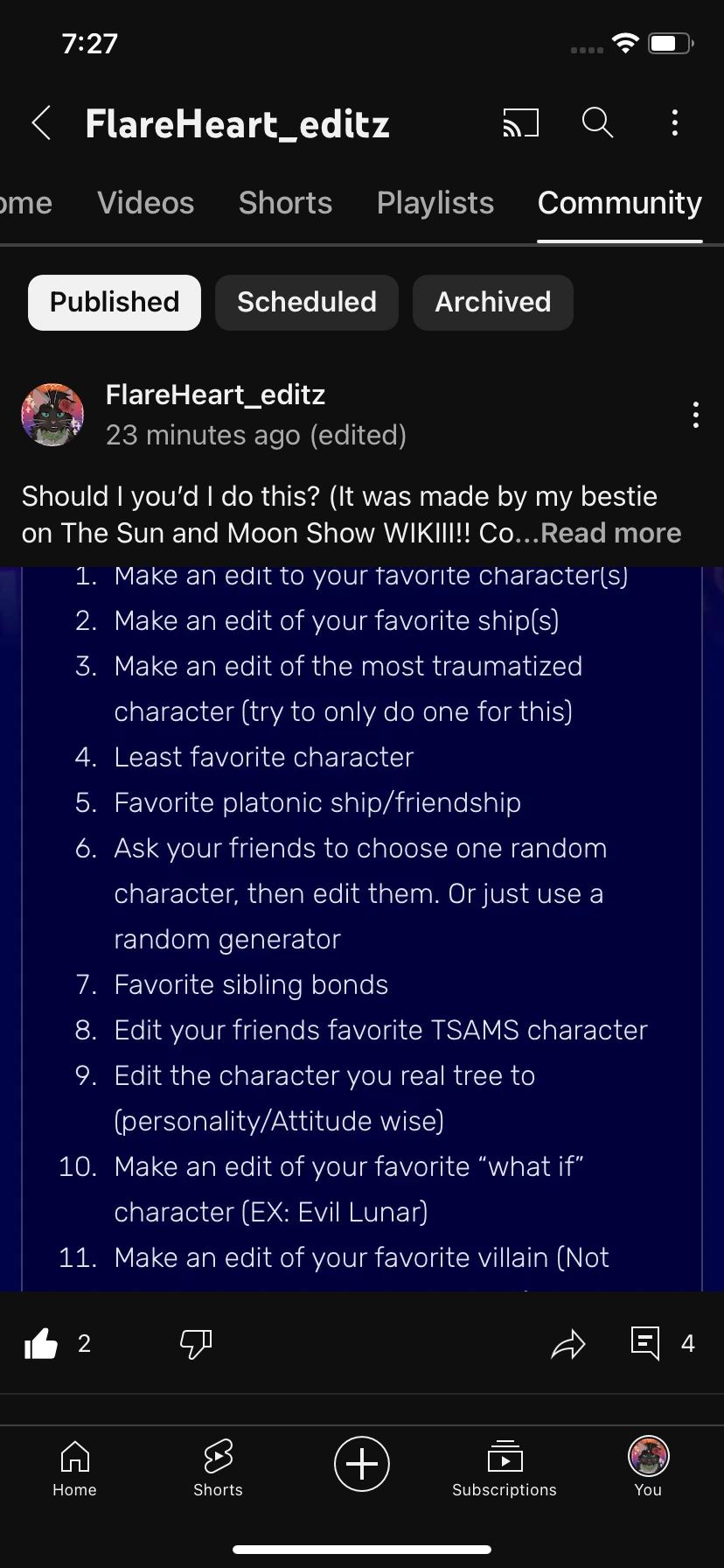 I have returned. | Fandom