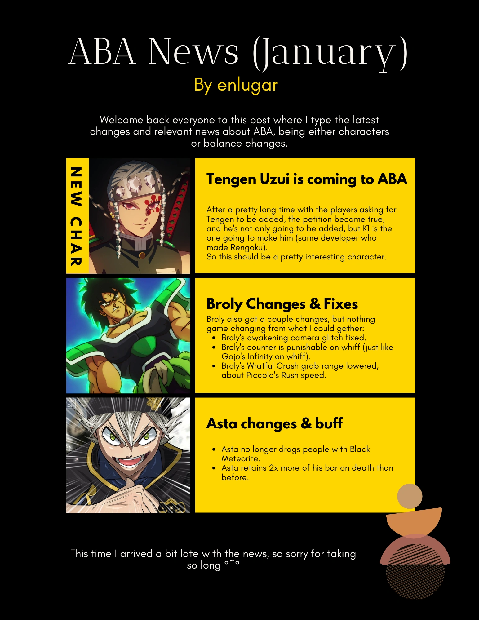 [ABA News] Tengen Uzui coming to ABA, Broly & Asta changes | Fandom