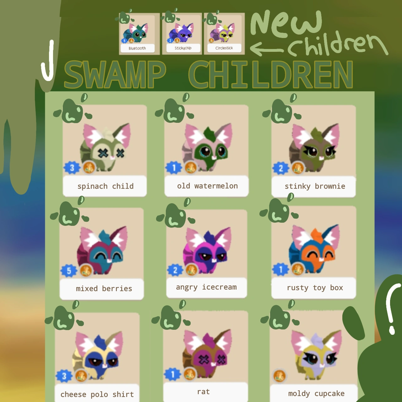 New children added into the Swamp children | Fandom