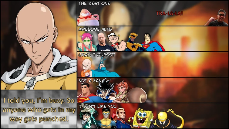 Saitama MU Tier List | Fandom