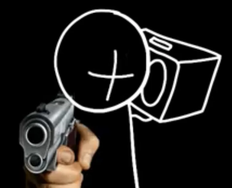 how to draw a gun pointing at you