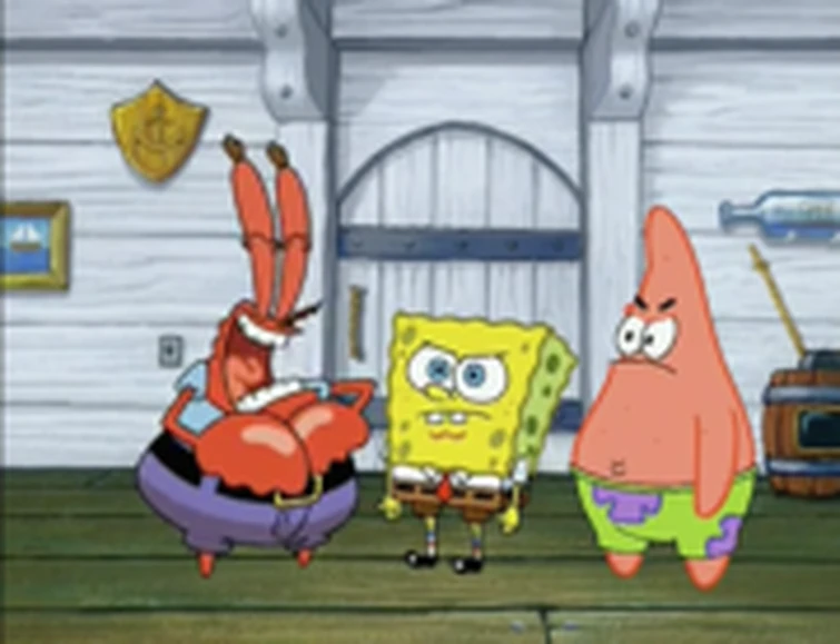 Mr. Krabs tricking SpongeBob and Patrick | Fandom