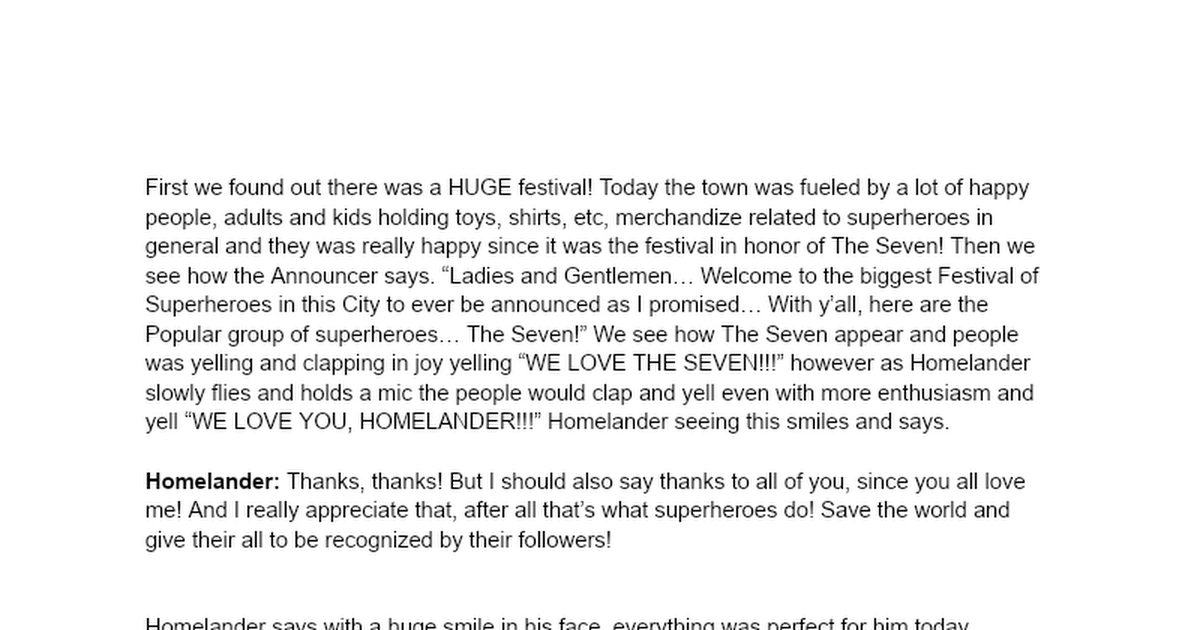 Homelander vs Adam script finished! | Fandom