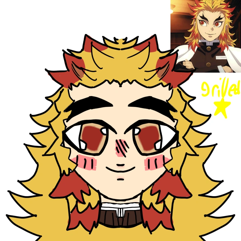 I made a goodly drawn rengoku | Fandom