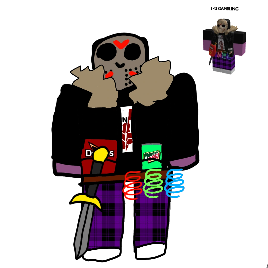Drawing I made of my Roblox avatar | Fandom