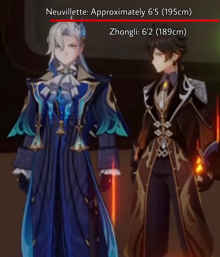 Neuvillette Is Taller Than Zhongli | Fandom