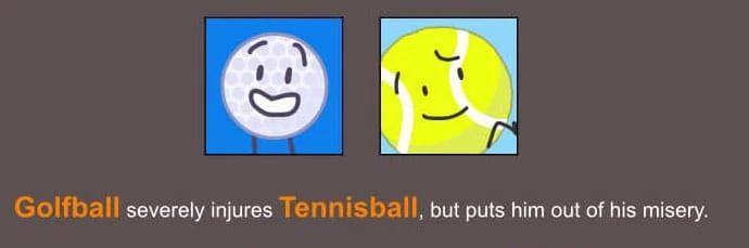 questionable images i have of bfdi hunger games involving tengolf | Fandom