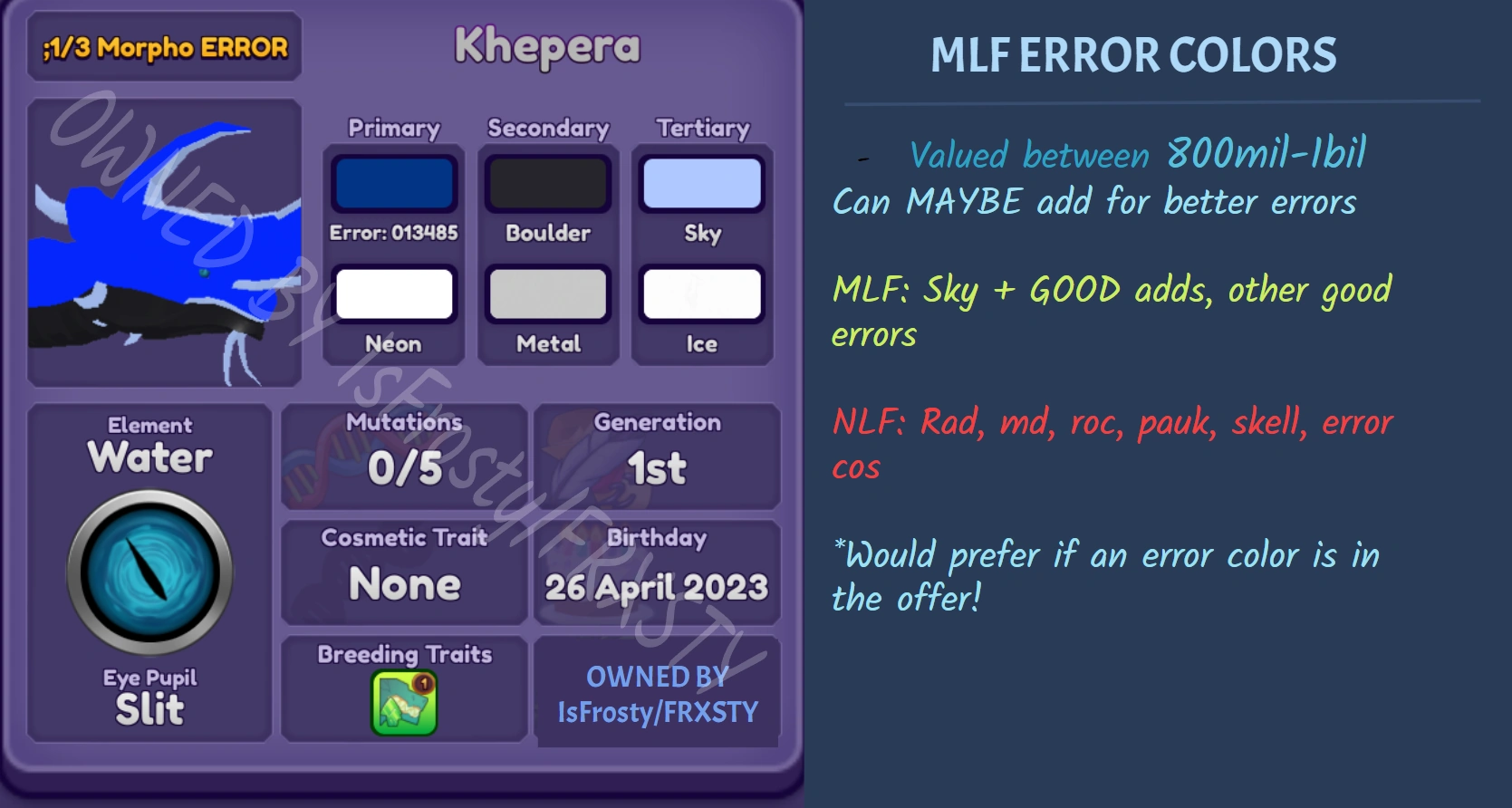 LF error colors | Fandom