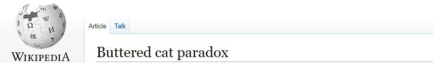 Buttered cat paradox | Fandom
