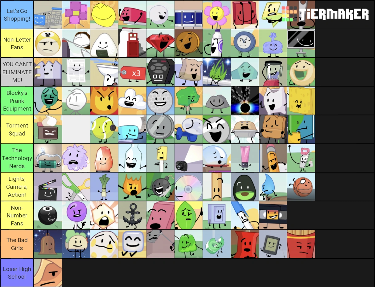 BFB + TPOT Character Voting REBOOTED 2! | Fandom