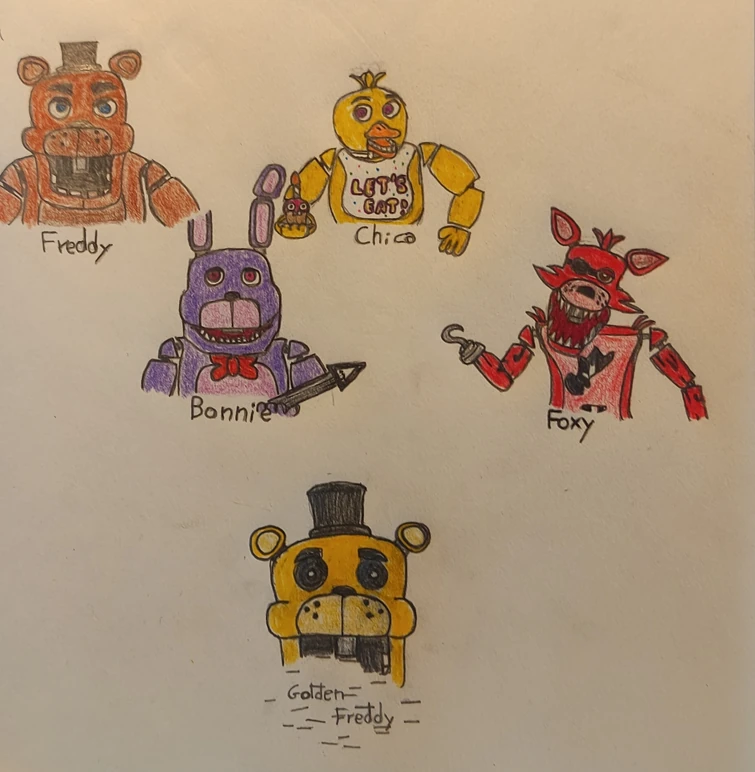 Fnaf and Fnaf 2 Animatronics | Fandom