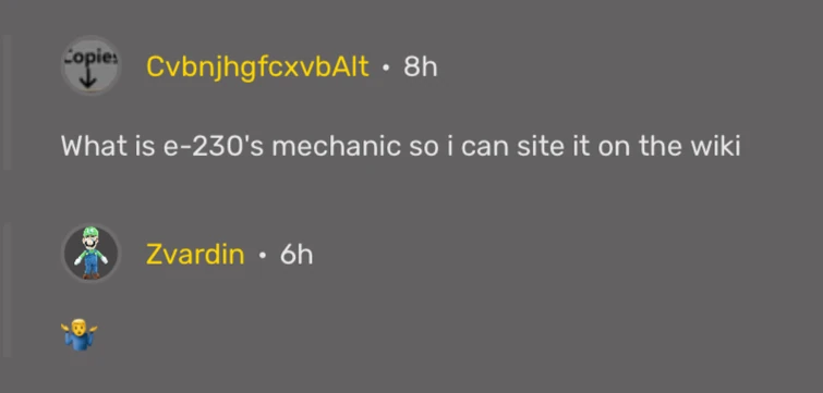 Even Zvardin dose not know e-230’s mechanic | Fandom