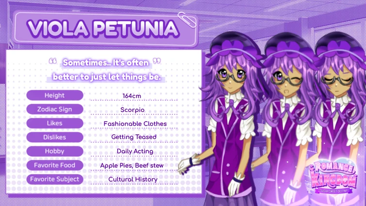 Viola petunia promotional image ^-^ | Fandom