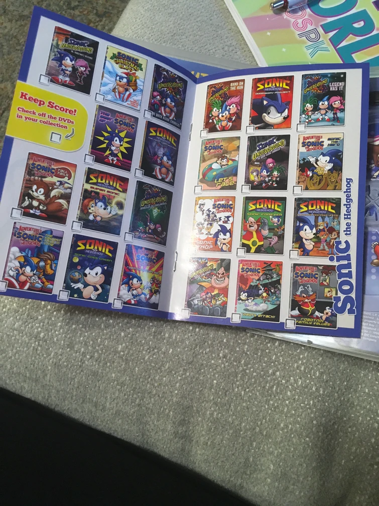 Sonic dic entertainment DVDs in Ncircle entertainment book | Fandom