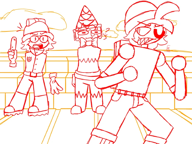 workin on a wedsen, yambo, and bamibo doodle | Fandom
