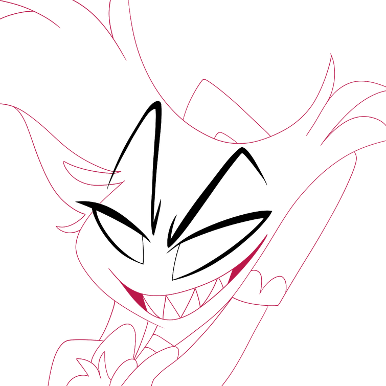 angel dust outline i made | Fandom