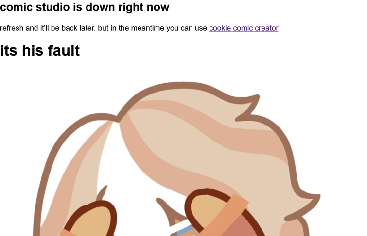 The comic studio is down.... | Fandom