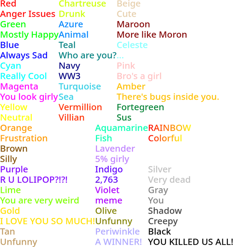 What color am I? | Fandom