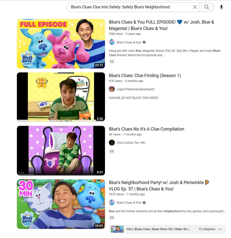 About Blue's Clues' Clue Into Safety | Fandom