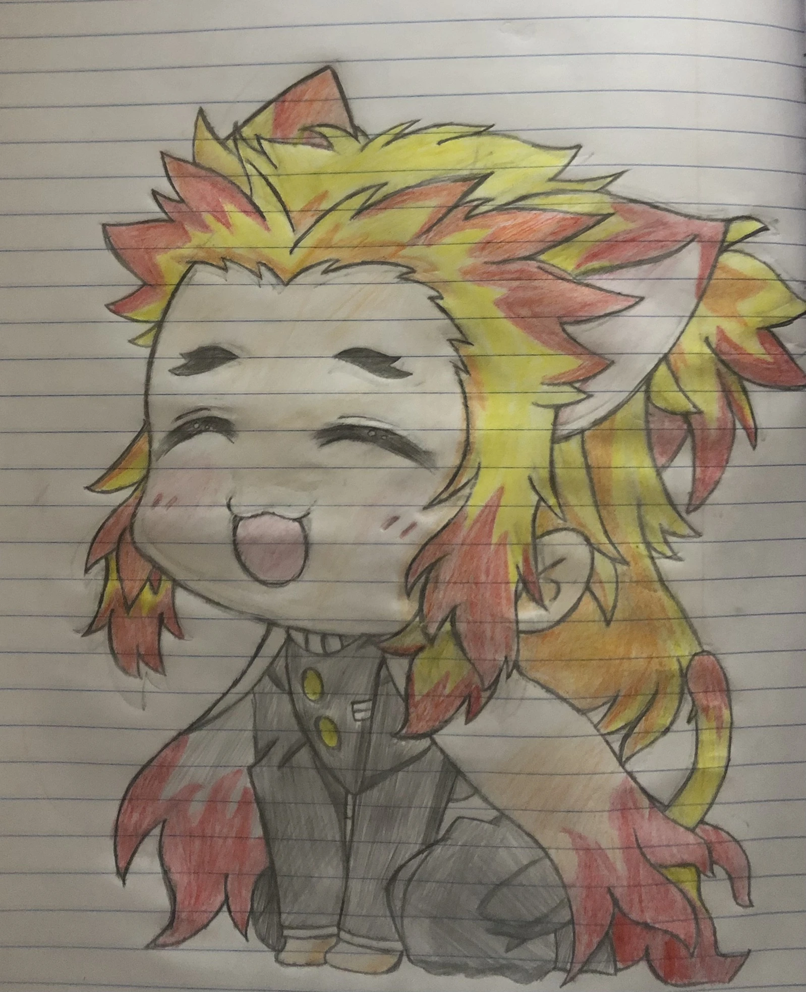 Finally colored Rengoku | Fandom