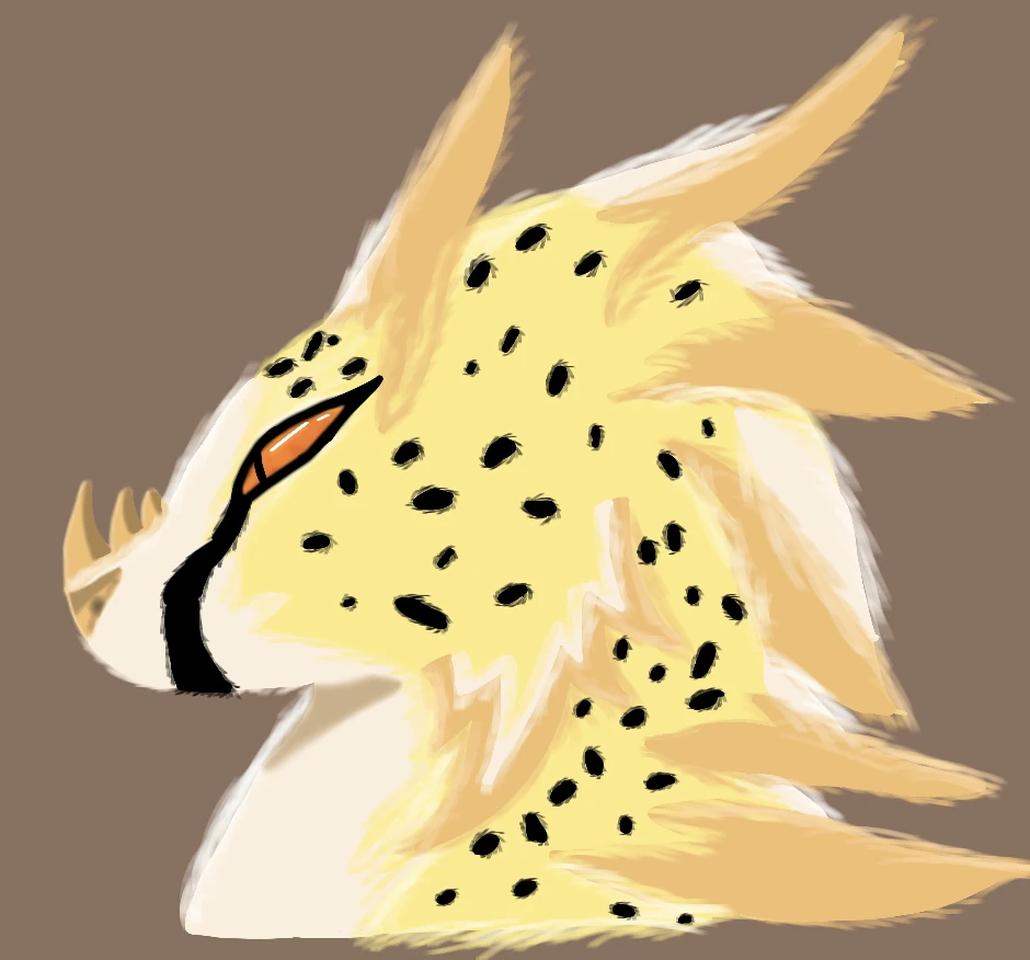 Here’s another photo of my Cheetah Head Dragon Concept! STILL A WIP ...
