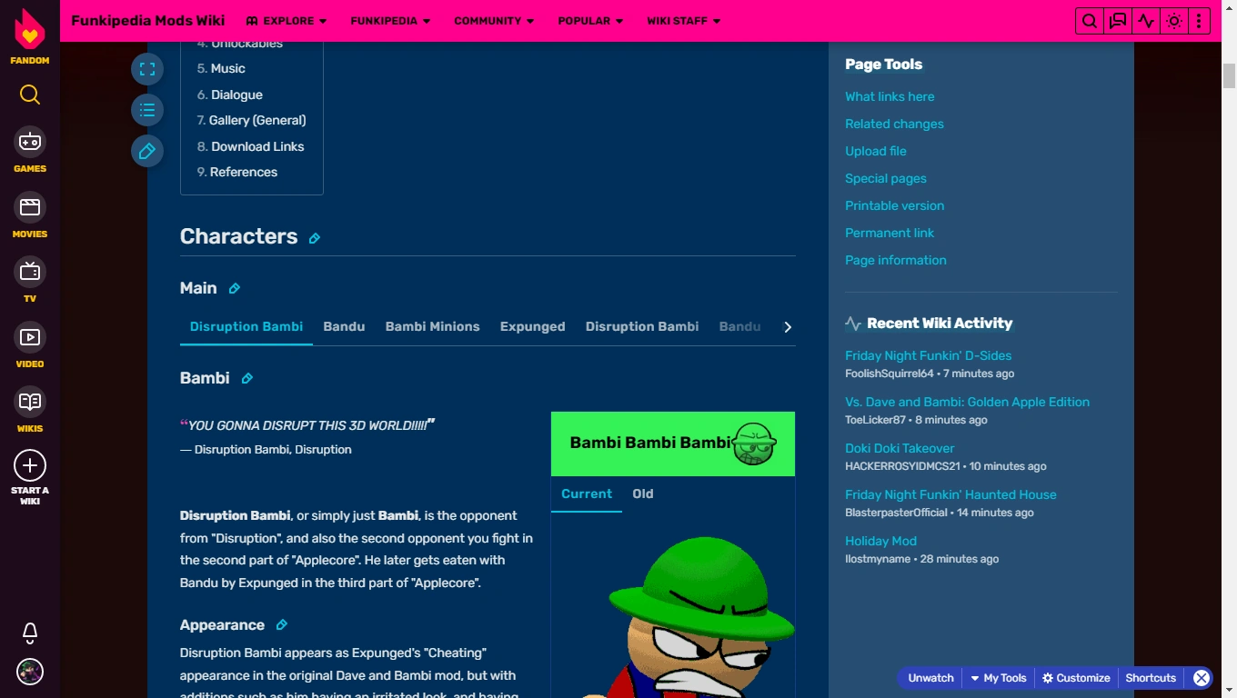 why no one fix the page | Fandom