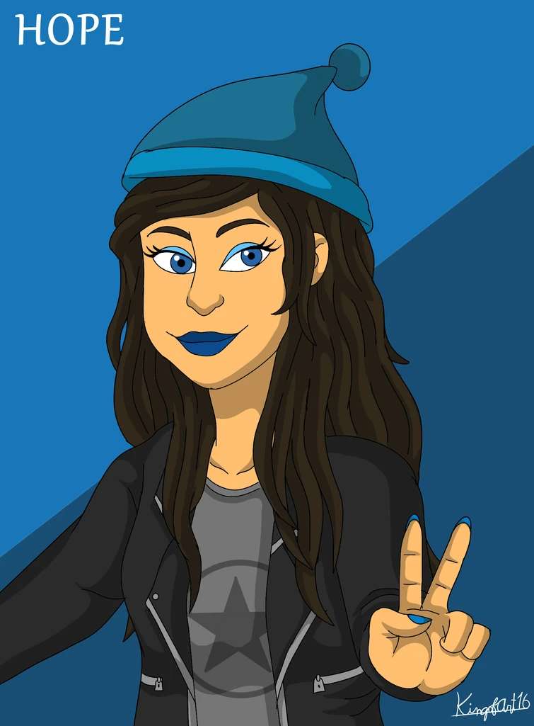 My latest redesign of Hope. Already added it onto her fanart gallery ...